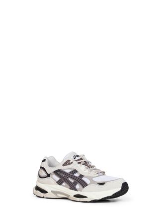 Asics Mens Sneakers Gel-Nyc 2.0 White-Oatmeal Multicolour Leather Trainers