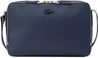 Lacoste Sac reporter Chantaco en cuir piqu&eacute;