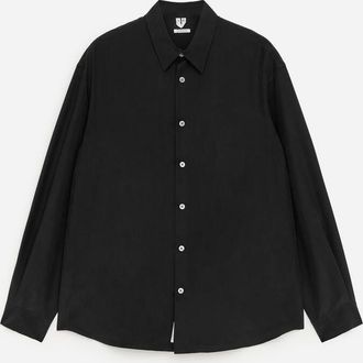 Arket Legere Seidenbluse -Schwarz