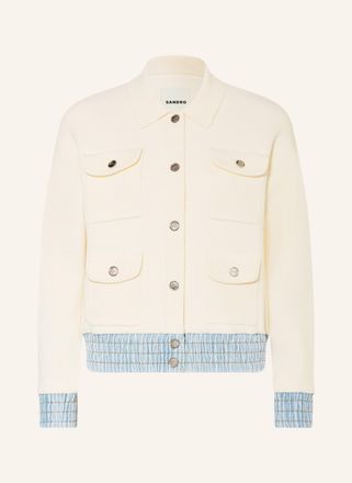 Sandro Sandro Boucl&eacute;-Jacke weiss