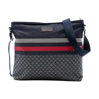 Gucci Pre-owned Vintage Gestreifte Canvas Umh&auml;ngetasche - - Pre-owned - Damen - Blau - ONE SIZE