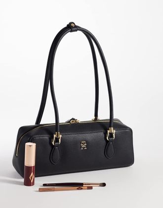 Tommy Hilfiger Sac port&eacute; &eacute;paule allong&eacute; - Noir