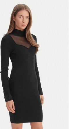 Guess Strickkleid W6RK61 Z4842 Schwarz Regular Fit
