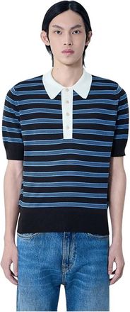 Wales Bonner Gestreiftes Strick-Poloshirt - - Tops - Herren - Mehrfarbig - M