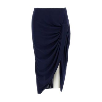 Stella McCartney Draped Skirt - - Skirts - Damen - Blau - S