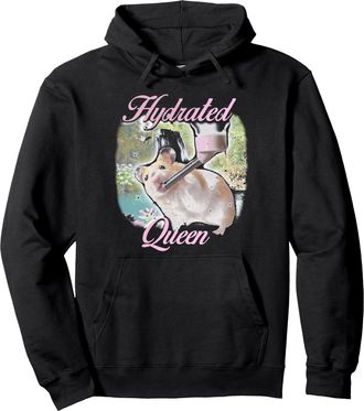 Trendy Apparel Hydrated Queen Cute Hamster Shining Lake Pullover Hoodie