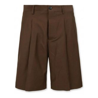 Laneus Homme, Shorts, Brun, Taille: S Pleated Shorts