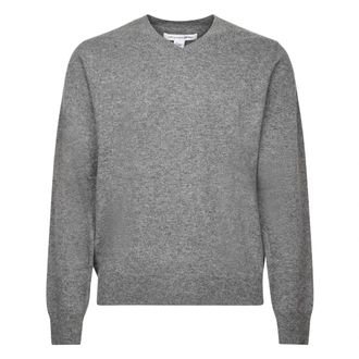 Comme Des Gar&ccedil;ons V-Ausschnitt Strickpullover - - Knitwear - Herren - Grau - L