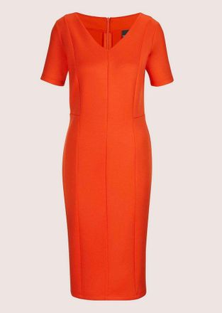 Madeleine Maxikleid Etuikleid mit kurzen &Auml;rmeln