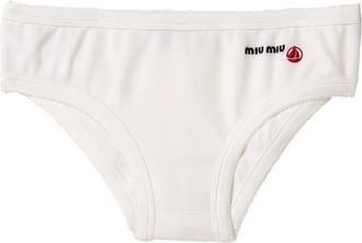 Miu Miu x Petite Bateau culotte en jersey - Blanc