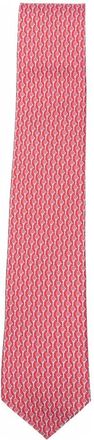 Ferragamo Homme, Accessoires, Multicolore, Taille: ONE Size Tennis-racket Print Silk Tie