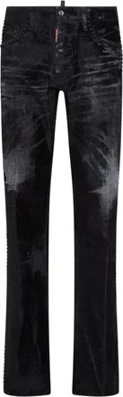 Dsquared2 jean à patch Kiss - Noir