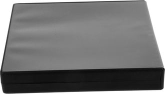 SOLUSTRE DVD Box Fach Schwarz CD Aufbewahrungsbox Organizer Klarer CD Halter Tragbarer Disc Speicher für Musik Filme Spiele Praktisch und Langlebig