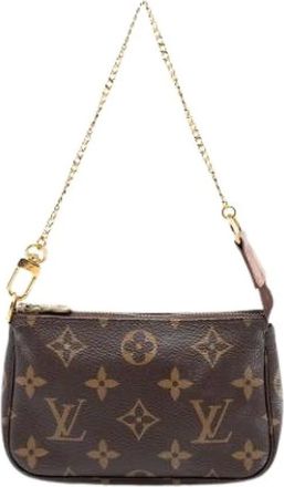 Louis Vuitton Pre-owned Mini Pochette Accessoires - Femme - Pre-owned - Brun - Taille: ONE Size