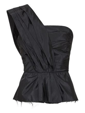 Maison Margiela blouse asymétrique à une épaule - Noir