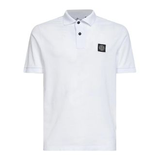 Stone Island Homme, Tops, Blanc, Taille: S Polo