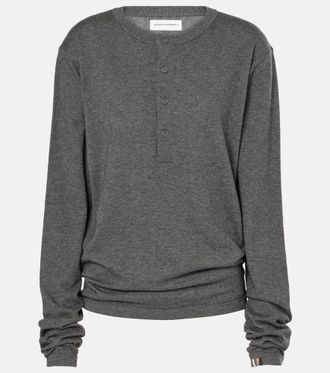 Extreme Cashmere Pull N&deg;370 Herman en coton et cachemire