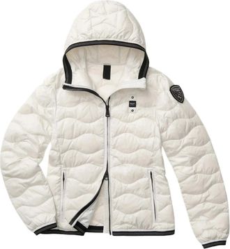 Blauer Femme, Vestes, Blanc, Taille: 44 FR Piumino Onda