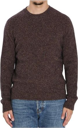 Roberto Collina Homme, Pulls, Rouge, Taille: XL Fine Knit Crew Neck Sweater