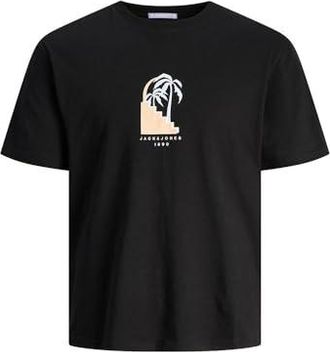 Jack & Jones JORMARBELLA T-Shirt &agrave; col Rond, Noir, M