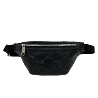 Gucci Pre-owned Jumbo GG Leder 2way G&uuml;rteltasche - - Pre-owned - Damen - Schwarzk - ONE SIZE