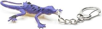 Miniblings Salamandre Porte-cl&eacute;s gecko l&eacute;zard reptile violet - Bijou fantaisie fait main | Pendentif