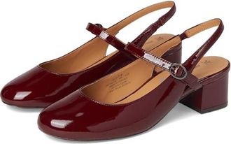 Johnston & Murphy Escarpins à bride arrière Sienna Mary Jane pour femme, Rouge, 38 EU