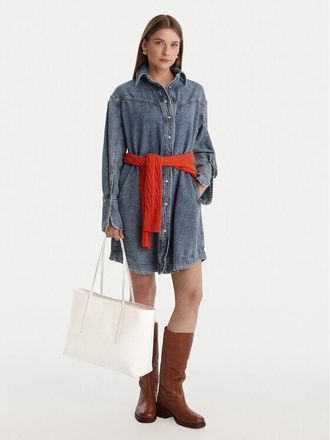 Calvin Klein Handtasche Emblem Aop Tote W/ Pouch LV04F3266G &Eacute;cru