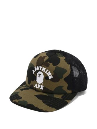 A Bathing Ape casquette &agrave; imprim&eacute; camouflage - Vert