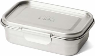 Eco Brotbox Yumi L- Brotdose mit F&auml;chern 1100ml mit Gummiband- Lunchbox aus Edelstahl Quadratisch - BPA-frei und auslaufsicher - sp&uuml;lmaschinenfeste Vesperbox