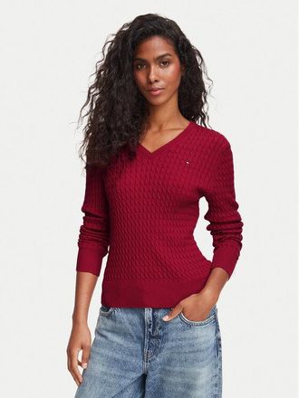 Tommy Hilfiger Pullover WW0WW44987 Rot Regular Fit