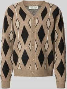 Casual Friday Cardigan im Allover-Look Modell ALFRED