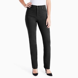 Gloria Vanderbilt Damen Amanda Classic High Rise Tapered Plus Size Jeans, Schwarz, 50 Kurze Schlauch