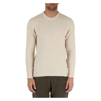 Alpha Studio Homme, Pulls, Beige, Taille: S Pull col rond laine cachemire