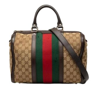 Gucci Sac bandouli&egrave;re en toile Pre-owned - Femme - Pre-owned - Beige - Taille: ONE Size