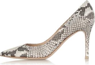 EDEFS Escarpins Femme - Chaussures &agrave; Talons Hauts - Bout Pointu ferm&eacute; - Classique Bureau Soiree - Snake - Taille 36