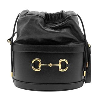 Gucci Sac bandouli&egrave;re Horsebit Pre-owned - Femme - Pre-owned - Noir - Taille: ONE Size