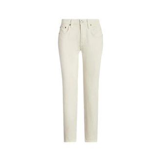 Ralph Lauren Relaxed Taper Ankle Straight - - Trousers - Damen - Wei&szlig; - 2XS