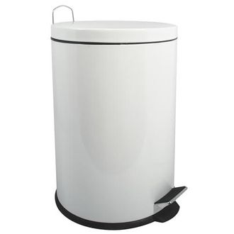 MSV 100024 Abfalleimer, Metall, 20 l, Weiß