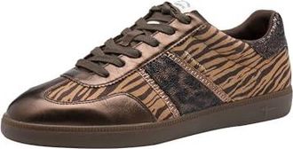 Tamaris Baskets Basses pour Femme, Semelle int&eacute;rieure Amovible, Mocca Comb, 39 EU