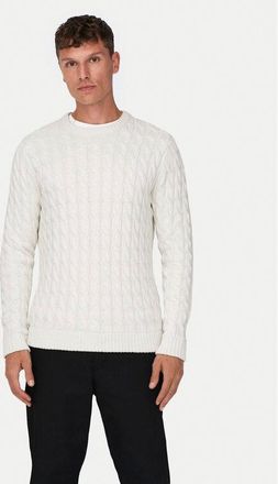 Only & Sons Pullover 22026504 Écru Regular Fit