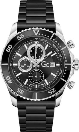 Guess Homme, Accessoires, Noir, Taille: ONE Size SpeedRacer Chrono Ceramic