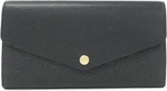 Louis Vuitton Portefeuille Long Pre-owned Monogram Empreinte - Femme - Pre-owned - Noir - Taille: ONE Size
