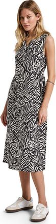 Street One Damen Gemustertes Midi-Kleid