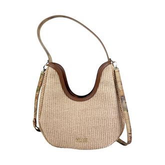 Alviero Martini 1A Classe Femme, Sacs, Beige, Taille: ONE Size Sunny Rafia Sottospalla Shoulder Bag