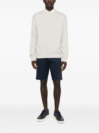 HUGO BOSS Logo-Embroidered Crew Neck Sweatshirt