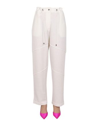 Tom Ford Elastic Wool Blend Jogging Pants - White