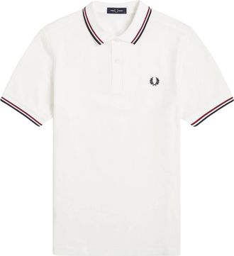 Fred Perry Homme, Tops, Blanc, Taille: XL Polo M3600