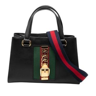Gucci Sac Sylvie Pre-owned - Femme - Pre-owned - Noir - Taille: ONE Size