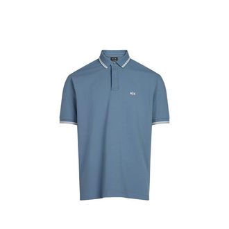 A|X Armani Exchange Polo manches courtes en coton m&eacute;lang&eacute;